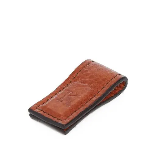 KORCHMAR Edison Leather Cord Wrapperlarge - Pebbled Tan