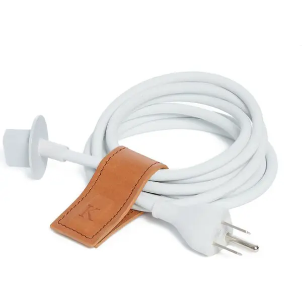KORCHMAR Edison Leather Cord Wrapperlarge - Tan