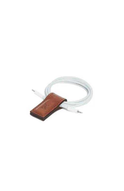 KORCHMAR Edison Leather Cord Wrappersmall - Espresso