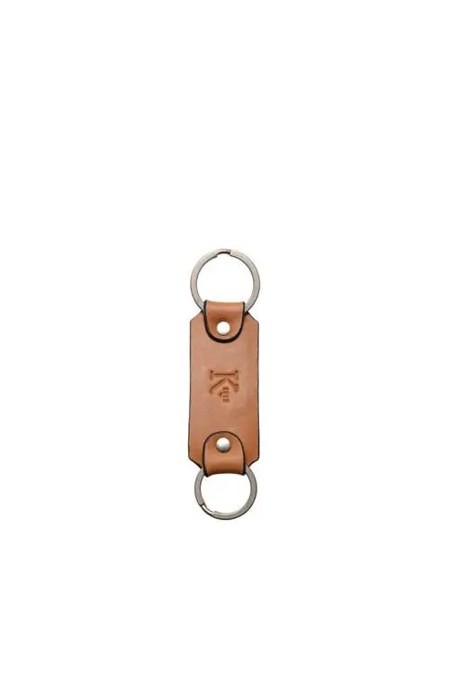 KORCHMAR Irwin Leather Double Loop Key Chain - Tan