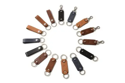 KORCHMAR Arthur Leather Key Chain - Tan