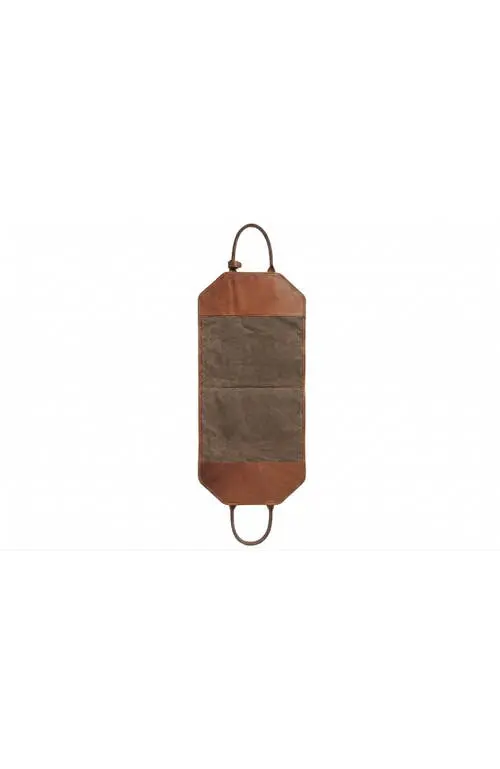 KORCHMAR Rayburn Waxed Canvas Log Carrier With Leather Trim