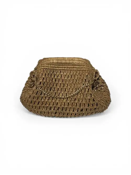 ZANATANY CONCEPTS Trousey Bag With Chain Strap - Caramel
