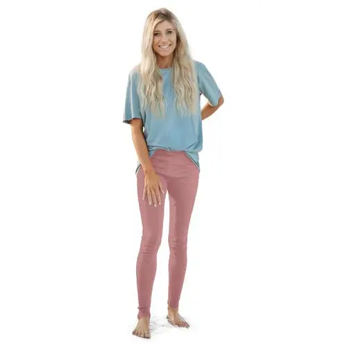 CITY THREADS USA-MADE 100% Organic Cotton Leggings - Pink