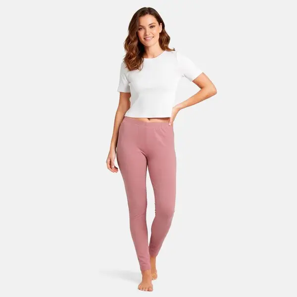 CITY THREADS USA-MADE 100% Organic Cotton Leggings - Pink