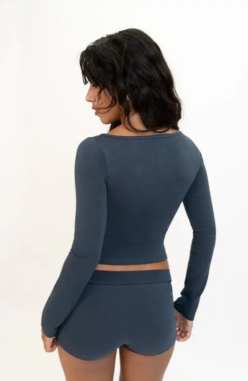 ODDLI Long Sleeve Top - Navy