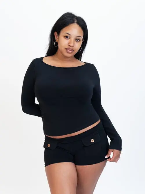 ODDLI Long Sleeve Top - Navy