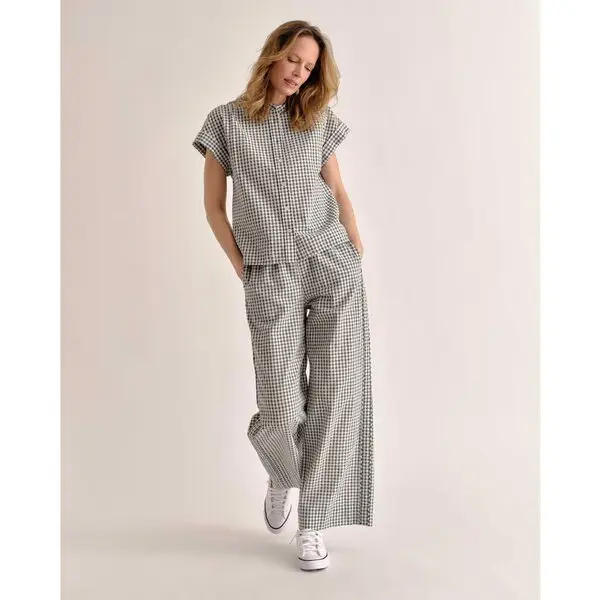 CARTOLINA Mia Gingham Pant - Moss