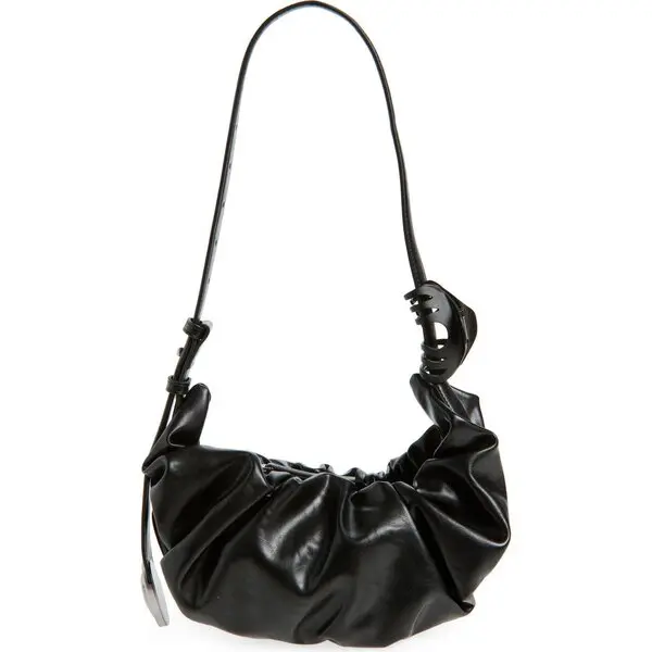 DIESEL® Grab-d 2.0 Faux Leather Hobo Bag - Black