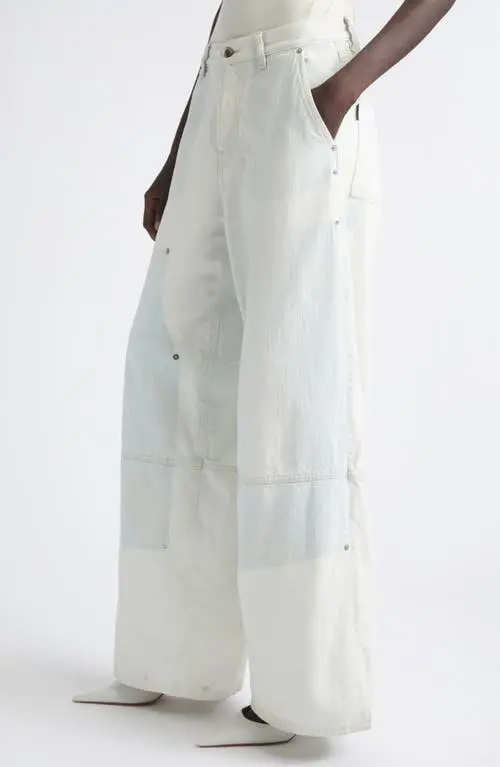 HAIKURE Legacy Rivet Embellished Wide Leg Jeans
