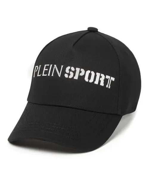 PLEIN SPORT Baseball Cap - Black/silver