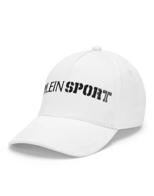 PLEIN SPORT Baseball Cap Everyday Sport Performance - White