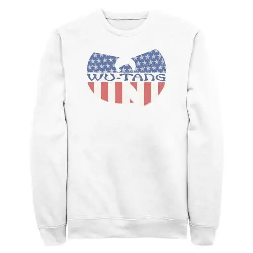 WU-TANG CLAN Nike Studio Fleece Oversized Cropped Top - White