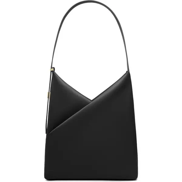 LUX AND NYX Origami Hobo Bag With Detachable 15-inch Laptop Sleeve For - Black