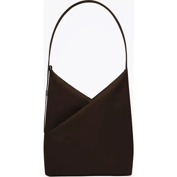 LUX AND NYX Origami Hobo Bag With Detachable 15-inch Laptop Sleeve For - Espresso