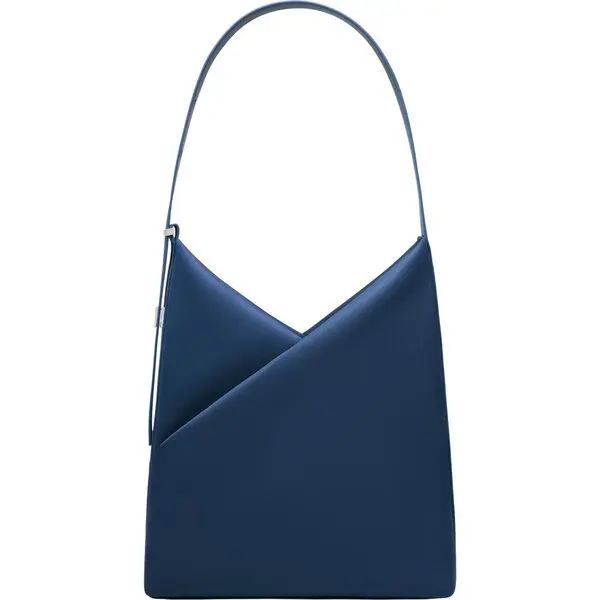 LUX AND NYX Origami Hobo Bag With Detachable Laptop Sleeve - Navy