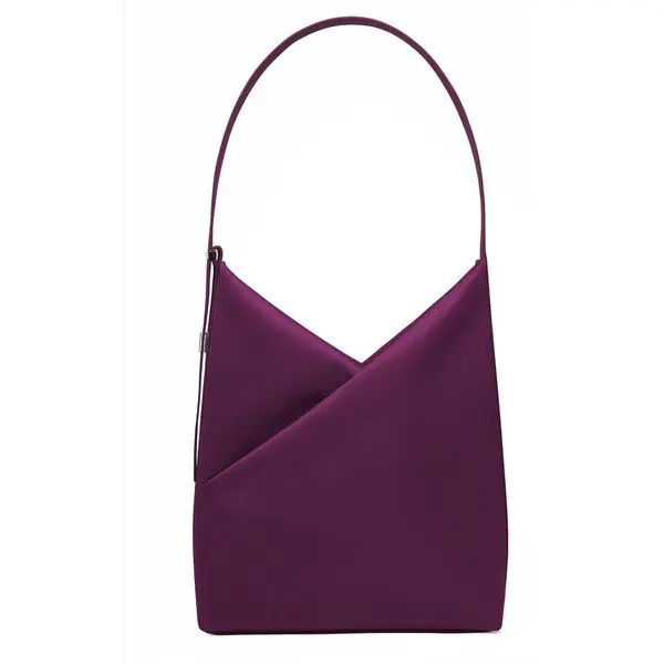LUX AND NYX Origami Hobo Bag With Detachable 15-inch Laptop Sleeve For - Wine