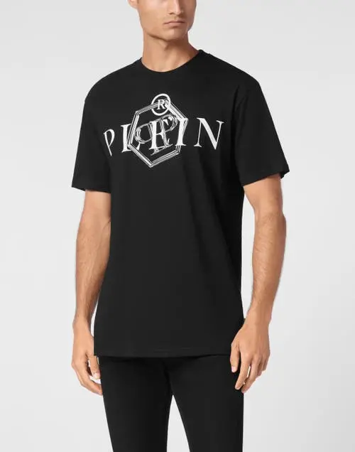 Philipp Plein T-shirt Round Neck Ss Tm Luxe - Black