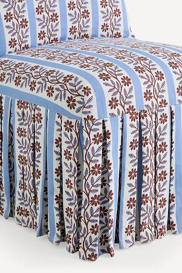 Anthropologie Amelia Ruffle Slipcover