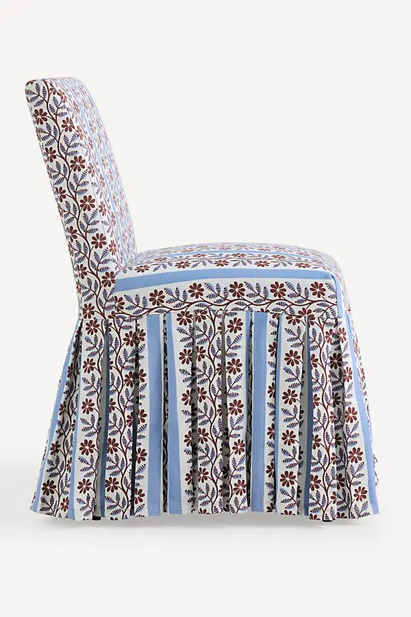 Anthropologie Layla Prted Ruffle Slipcover