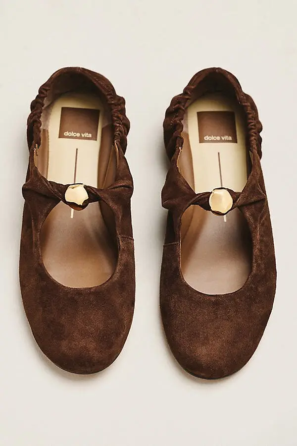 Dolce Vita Cornel Ballet Flats - Dark Chocolate