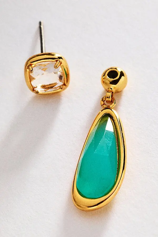 Anthropologie Semi-precious Stone Drop Earrings - Turquoise