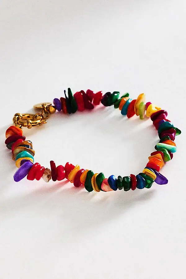 Anthropologie Palas Figari Beaded Bracelet - Multi