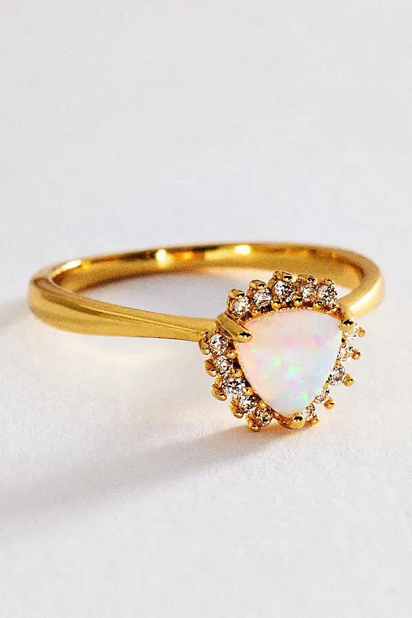 Anthropologie Solo Crystal Rg - Opal