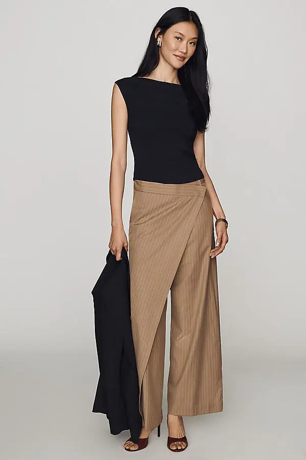 Anthropologie Open Back Knit Top