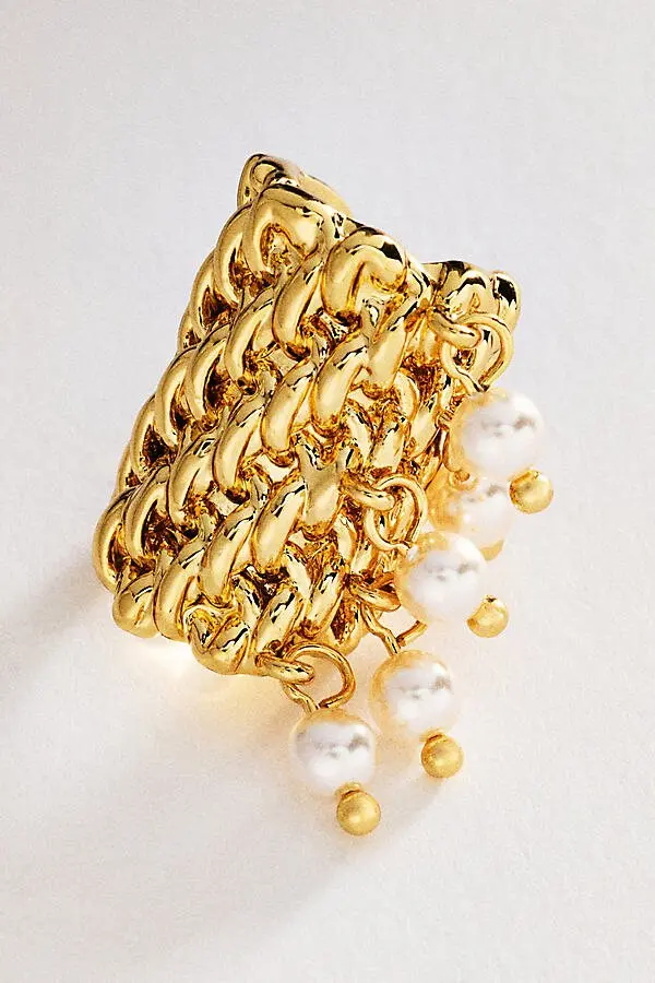 LUV AJ The Palma Pearl Ear Cuff