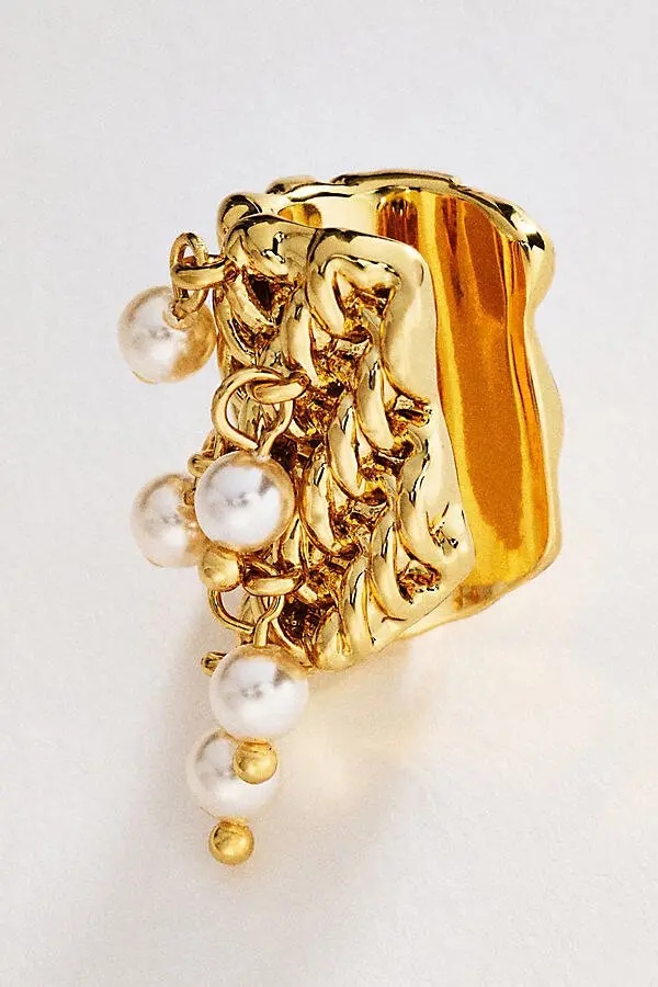 LUV AJ The Palma Pearl Ear Cuff