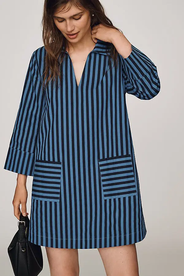 English Factory Cotton Kaftan Mi Dress