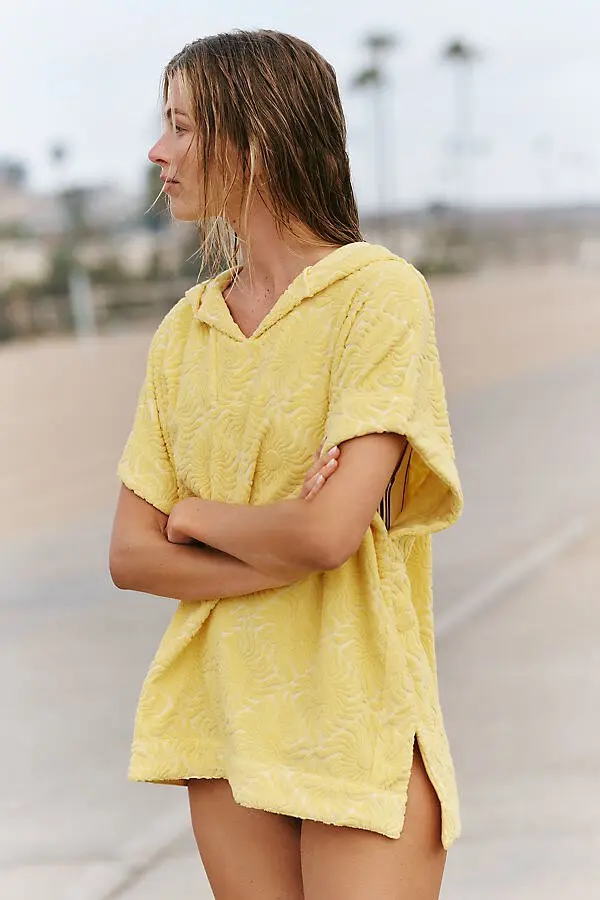 Anthropologie Cotton Hooded Tunic Top