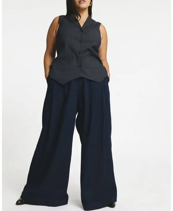 Universal Standard Edwin Denim Look Vest