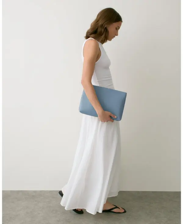 Cuyana Medium Zipper Pouch - Azure