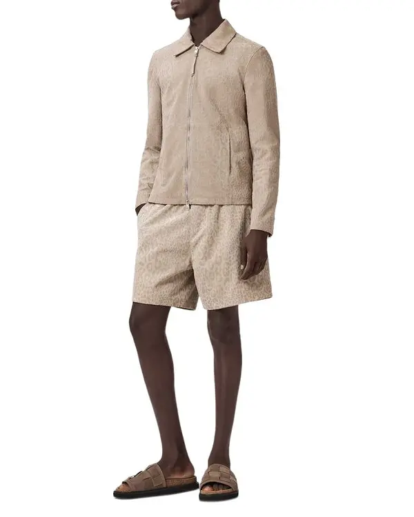 ALLSAINTS Hockley Suede Jacket With Classic Collar