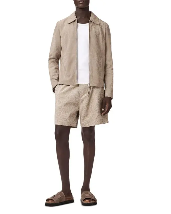 ALLSAINTS Hockley Suede Jacket With Classic Collar