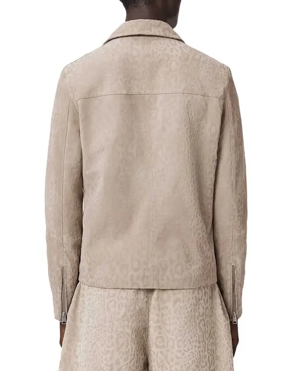 ALLSAINTS Hockley Suede Jacket With Classic Collar