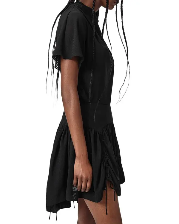 ALLSAINTS Aria Check Skirt - Black