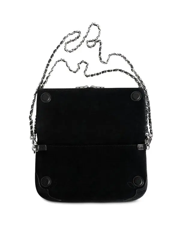 Zadig&Voltaire Rock Western Suede Clutch - Black