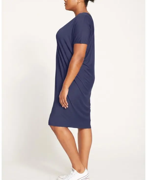 Universal Standard Liquid Jersey V-neck Dress - Midnight