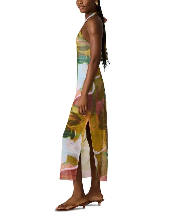 Steve Madden Jaslyn Printed Halterneck Midi Dress