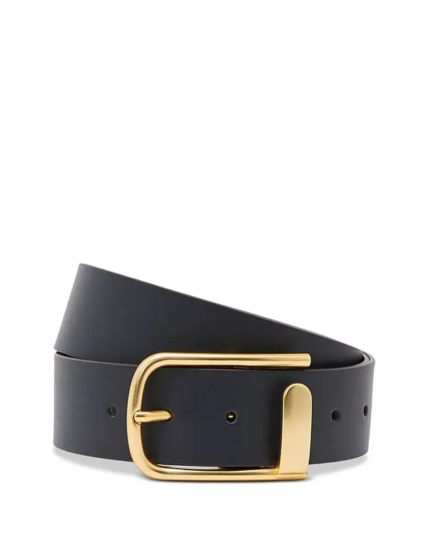 REISS Iyla Half Keeper Leather Belt