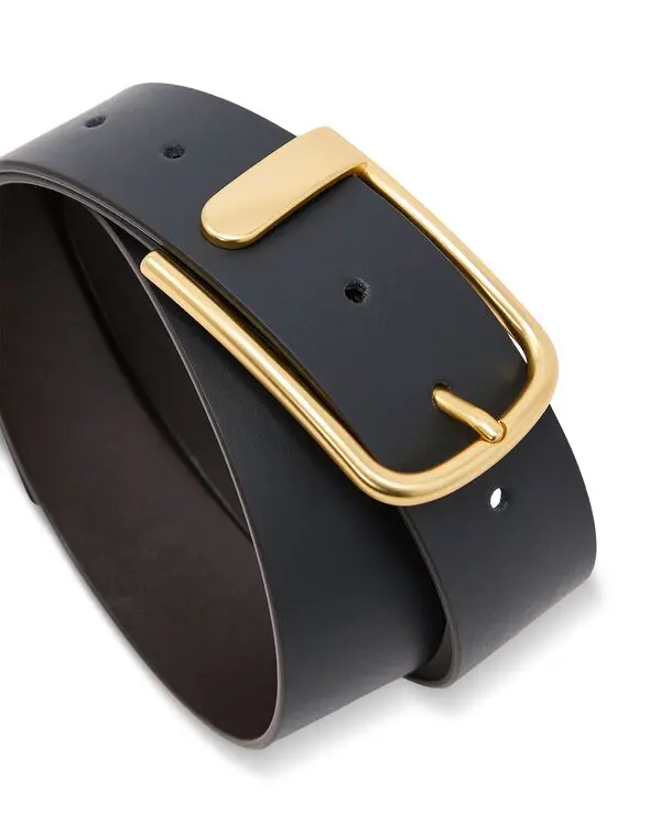 REISS Iyla Half Keeper Leather Belt
