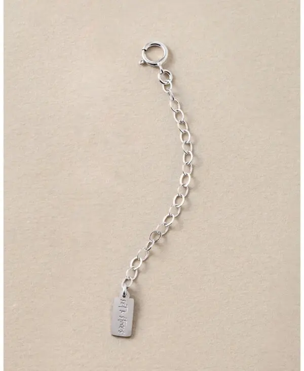 SET & STONES Dainty Extender Chain - Silver