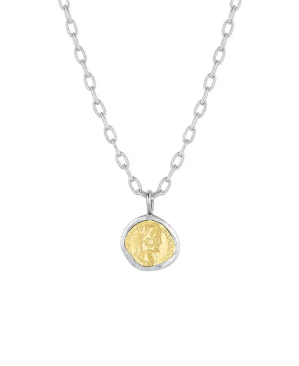 SET & STONES Parker Two Tone Coin Necklace