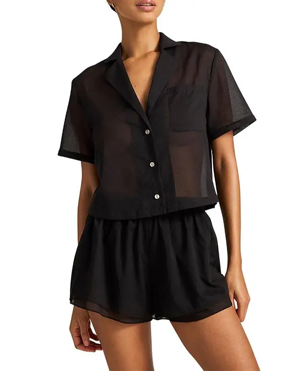 NEGATIVE Island Short Sleeve Shirt - Black