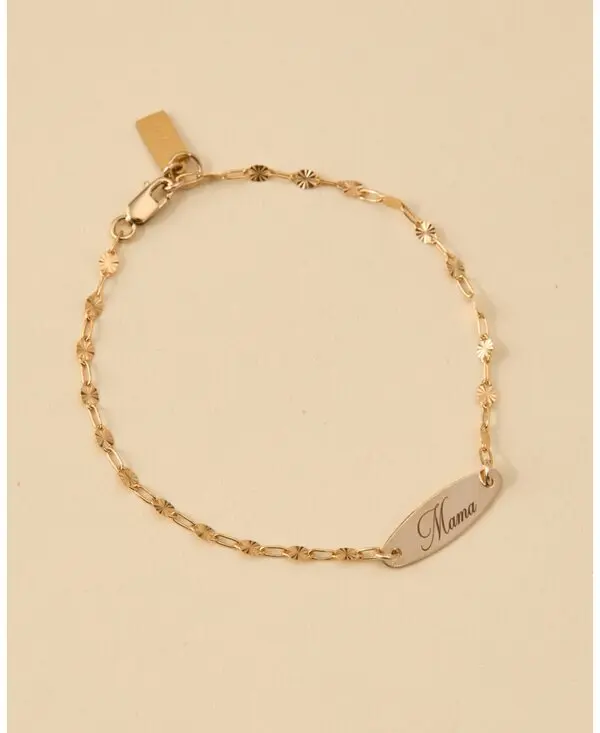 SET & STONES Engraved Mama Banks Bracelet