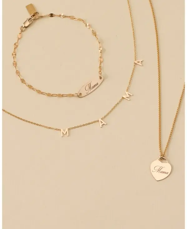 SET & STONES Engraved Mama Banks Bracelet