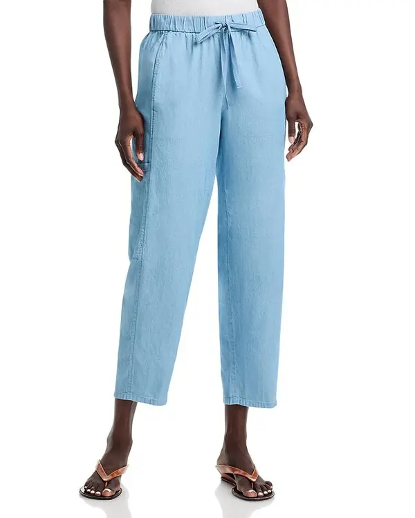Eileen Fisher Cotton Twill Lantern Cargo Pants - Whind